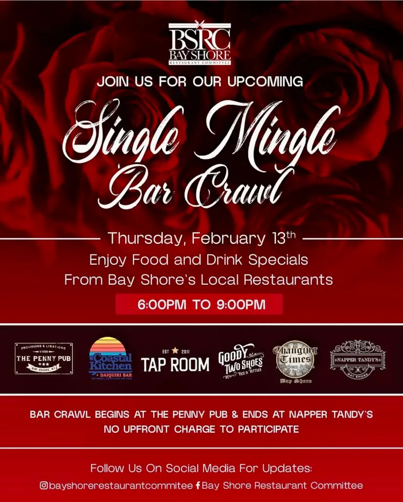Don’t Miss the Single Mingle Bar Crawl Happening in Bay Shore! – Going ...
